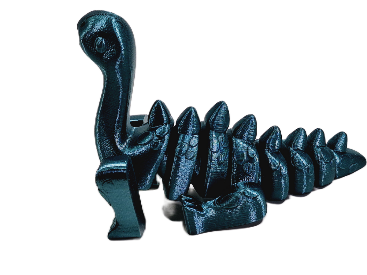 FlexiMech Brontosaurus Fully Articulated 3d Printed Fidget Figure Dino ...