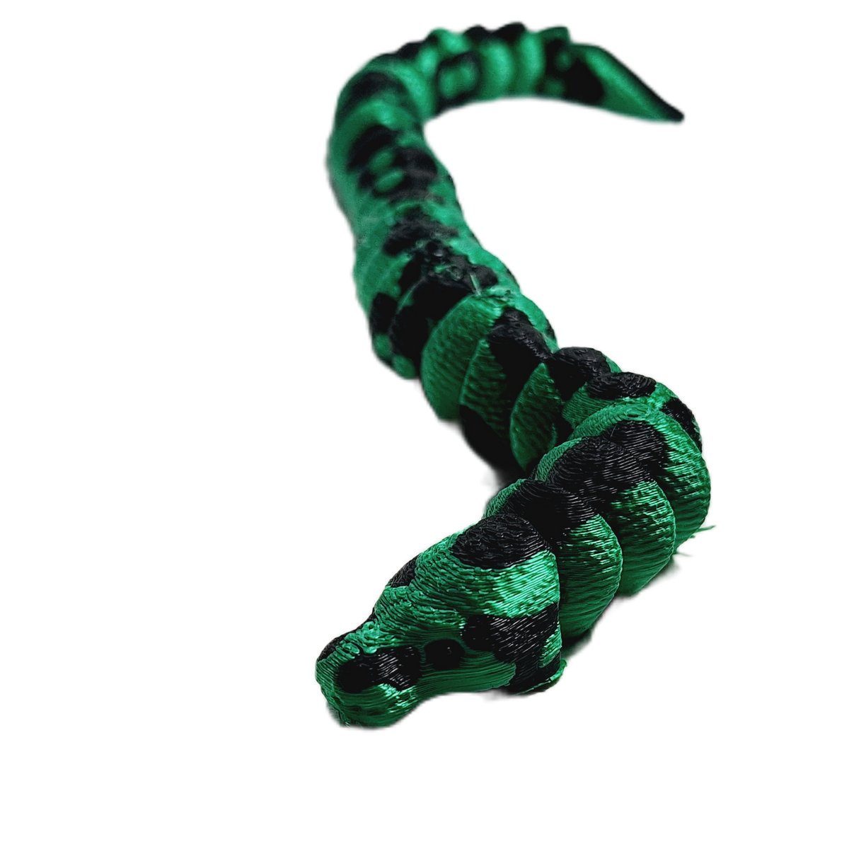 FlexiMech Green Ball Python Fully Articulated 11" Long 3d Printed Snak ...