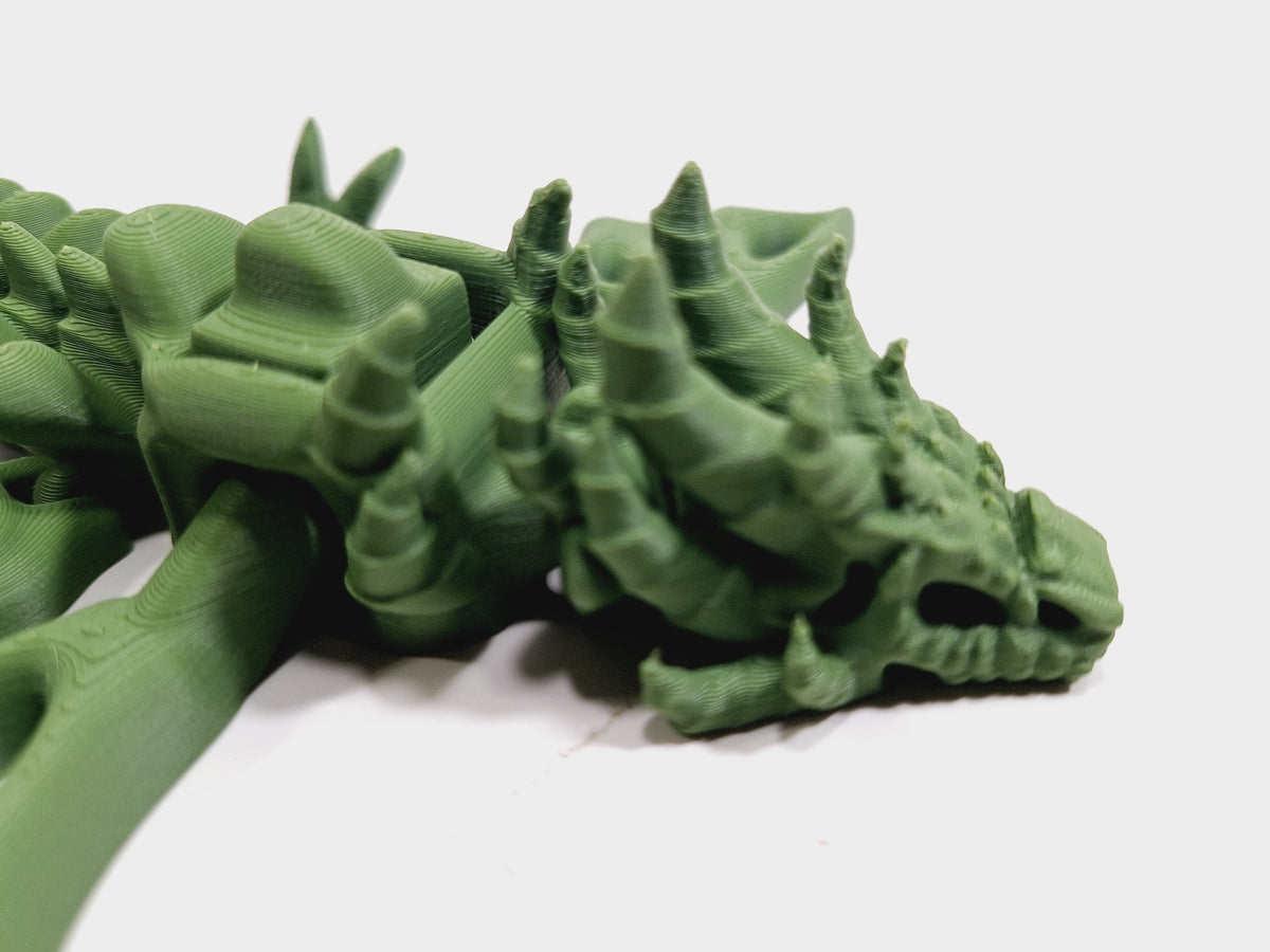 Flexi-Mech Zombie War Dragon Articulated 3d Printed Zombie Green Mecha ...