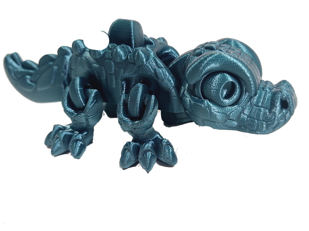 Flexi-Mech Hungry Walking Crocodile Mechanical Articulated Emerald Gre ...