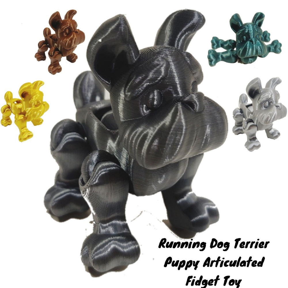 Flexi-Mech Puppy Dog Run Articulated Yorkshire Terrier Mechanical 3d P ...