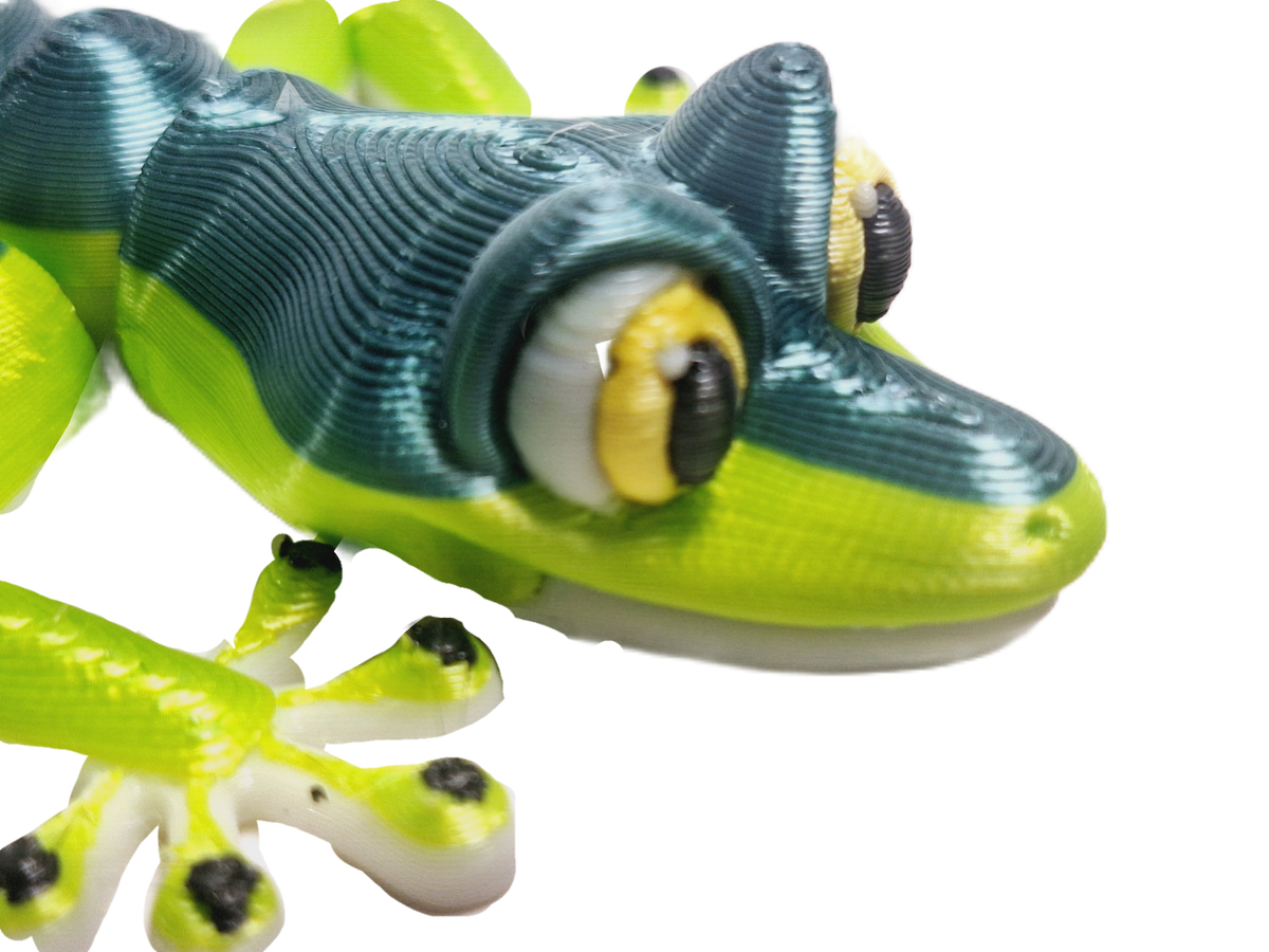 Fleximech Gecko Lizard Flexible Fully Articulated 3d Printed Fidget To ...