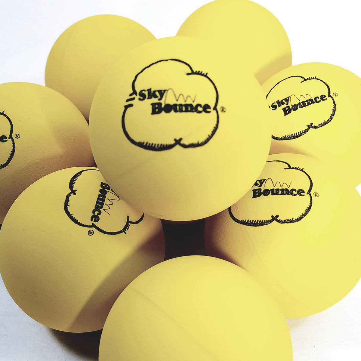 SKY BOUNCE Yellow Handball/Racquetball Set Of 12 (1 Dozen) Racket Ball ...