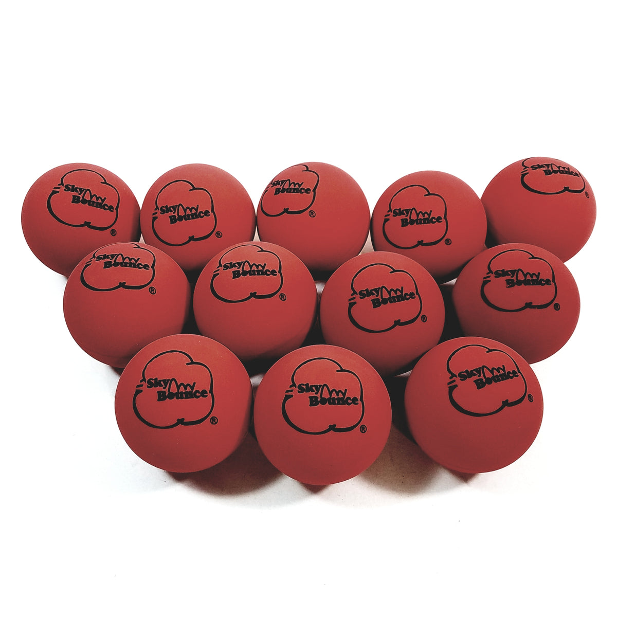 SKY BOUNCE Red Handball/Racquetball Set Of 12 (1 Dozen) Racket Ball ...